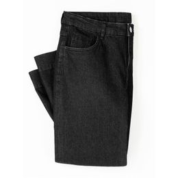 CR&Eacute;ATION L Damen Jeans mit weitem Bein schwarz Gr&ouml;&szlig;e 19