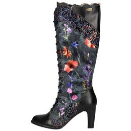 Laura Vita Damen Laura Vita Schn&uuml;rstiefel &raquo;Laura Vita Stiefel Leder/Textil&laquo; schwarz 38