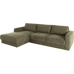 OTTO home Ecksofa &raquo;Hobro L-Form&laquo; in 3 Bezugsqualit&auml;ten in vielen Farben, Design by Morten Georgsen gr&uuml;n Luxus-Microfaser Lederoptik (100% Polyester);