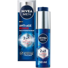 NIVEA MEN Damen Tagescreme &raquo;Anti-Age 2in1 Power Feuchtigkeitscreme LSF30&laquo; Mildert tiefe Falten, zieht schnell ein, 24h intensive Feuchtigkeit. 