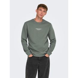 Only & Sons Only & Sons Herren ONLY & SONS Sweatshirt &raquo;ONSCURATED REG CREW NECK SWEAT&laquo; grau S