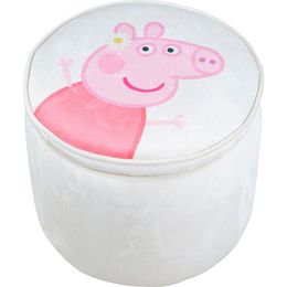 Roba Kinderhocker &raquo;Peppa Pig, rund&laquo; grau