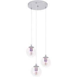 Eglo H&auml;ngeleuchte &raquo;ARISCANI 2 Pendellampe - Stahl - E27 - 3X60W - IP20&laquo; E27 1 Stk. H&auml;ngelampe, Deckenlampe, Wohnzimmer, Esszimmer, H110 x &Oslash;42,5 cm