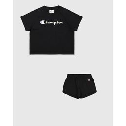 Champion M&auml;dchen Shirt & Shorts &raquo;ICONS&laquo; Set, 2 Stk. f&uuml;r Kinder schwarz XXL (176)