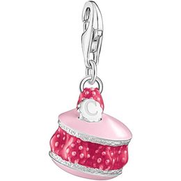 Thomas Sabo Damen Thomas Sabo Charm-Einh&auml;nger &raquo;Himbeer-Macaron pink&laquo; bunt