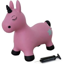 Jamara H&uuml;pftier &raquo;Einhorn, pink&laquo; inkl. Luftpumpe pink