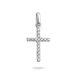 Thomas Sabo Damen Thomas Sabo Charm Kreuz &raquo;Charm Kreuz - Connect&laquo; mit Zirkonia (synth.) silber