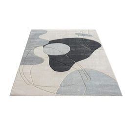Carpet City Teppich &raquo;BONITO 7158&laquo; rechteckig 11 mm H&ouml;he L&auml;ufer, Flachflor, Hochtief-Muster/ 3D-Effekt, Geo-Muster, Wohnzimmer grau Obermaterial: 100% Polypropylen