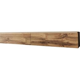 Home Affaire Lowboard &raquo;LOWBOARD VERA, wahlweise mit oder ohne Beleuchtung&laquo; Modernes griffloses TV-Board, 180 cm TV-Schrank, stehend und h&auml;ngend braun