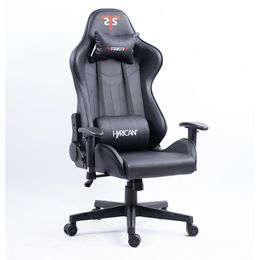 Hyrican Gaming-Stuhl &raquo;"Striker Copilot" schwarz, Kunstleder, ergonomischer Gamingstuhl&laquo; () B&uuml;rostuhl, Schreibtischstuhl, geeignet f&uuml;r Kinder und Jugendliche 