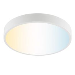 Brilliant LED Deckenleuchte &raquo;Slimline&laquo; LED-Modul 1 Stk. warmwei&szlig; - kaltwei&szlig; &Oslash; 39 cm, 10,1 W, 2230 lm, CCT 3000-6500 K, dimmbar, wei&szlig;