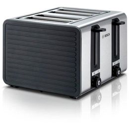 Bosch Toaster &raquo;TAT7S45, 4-Schlitz Toaster, mit Abschaltautomatik,&laquo; 4 kurze Schlitze 1800 W ideal f&uuml;r 4 Scheiben Toast, 1800 W, Edelstahl/grau grau 