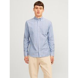 Jack & Jones Jack & Jones Herren Langarmhemd &raquo;JPRBROOK OXFORD SHIRT L/S NOOS&laquo; blau S, N-Gr