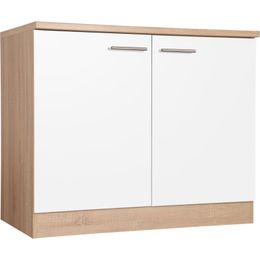 respekta Sp&uuml;lenschrank &raquo;Merle&laquo; Breite 100 cm, Soft-Close, Griffe aus Metall, 85 cm Arbeitsh&ouml;he