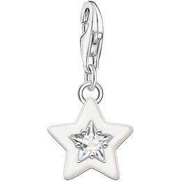 Thomas Sabo Damen Thomas Sabo Charm Stern &raquo;mit Steinen und Kaltemaille&laquo; mit Glas-Keramik Stein oder Zirkonia (synth.) bunt