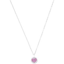 Prinzessin Lillifee Damen Kette mit Anh&auml;nger &raquo;Herz&laquo; mit Zirkonia (synth.) rosa