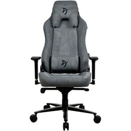 Arozzi Gaming-Stuhl &raquo;Vernazza Soft Fabric&laquo; () grau Aluminium, Kunststoff, Metall, Stoff Gro&szlig;e Pr&auml;mie Rollen