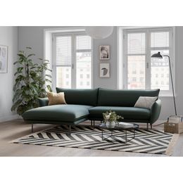OTTO home Ecksofa &raquo;Stine L-Form&laquo; Besonderes Design durch Kissenoptik und Keder, by Morten Georgsen gr&uuml;n Struktur (100% Polyester);Struktur weich (85% 