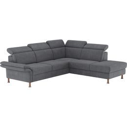 Home Affaire Ecksofa &raquo;Calypso L-Form&laquo; mit Relaxfunktion motorisch im Sofa 2,5- Sitzer grau 100% Polyester