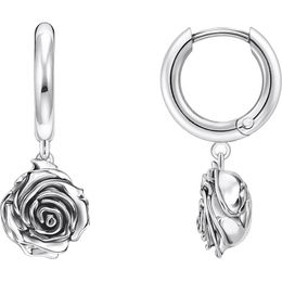 Thomas Sabo Damen Thomas Sabo Paar Creolen &raquo;Midnight Rose&laquo; silber
