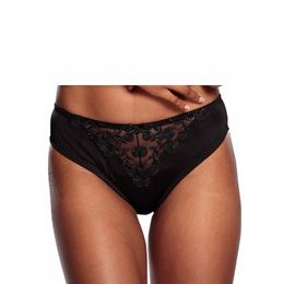 Nuance Damen Slip mit Stickereispitze schwarz 56/58