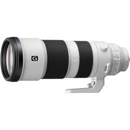 Sony Objektiv &raquo;SEL-200600G E-Mount Super-Telezoom&laquo; FE 200-600 mm f/5.6-6.3 G OSS, Vollformat wei&szlig; Bajonettschutzkappe, Gegenlichtblende, Objektivtasche und