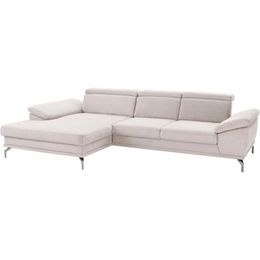 Sit & More sit&more Ecksofa &raquo;Scorpio L-Form&laquo; inklusive Sitztiefenverstellung, wahlweise mit Kopfverstellung beige