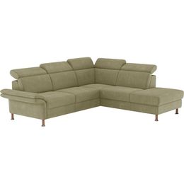 Home Affaire Ecksofa &raquo;Calypso L-Form&laquo; mit Relaxfunktion motorisch im Sofa 2,5- Sitzer gr&uuml;n 100% Polyester