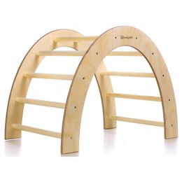 BABYGO Kletterger&uuml;st &raquo;Woodland Kletterbogen Arch, natur&laquo; Made in Europe, FSC - sch&uuml;tzt Wald beige Holz