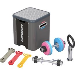 Horizon Fitness Trainingsstation &raquo;Cube&laquo; Set, 27 Stk. tlg. max. Benutzergewicht 130 kg, max. Trainingsgewicht 40 kg grau Trainingsstation