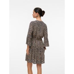 V&eacute;ro Moda Vero Moda Damen Tunikakleid &raquo;VMMELBA 3/4 SHORT BELT DRESS WVN GA NOOS&laquo; Sommerkleid, mit Volant und Taillen-Bindeg&uuml;rtel XS, N-Gr