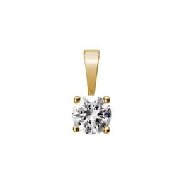Lyomi Damen LYOMI Kettenanh&auml;nger &raquo;585/- Gelbgold 1 synth. Diam. 0,50 ct.&laquo;