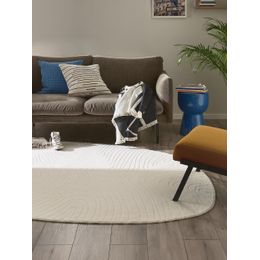 benuta Pop Waschbarer Kurzflor Teppich Pam Cream 200x270 cm - Moderner Kurzflor-Teppich f&uuml;r Wohnzimmer