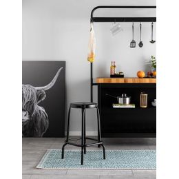 benuta Nest In- & Outdoor-L&auml;ufer Cleo Blau 80x240 cm - Teppich f&uuml;r Balkon, Terrasse & Garten