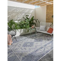 benuta Nest In- & Outdoor-Teppich Bronco Dunkelblau 120x170 cm - Teppich f&uuml;r Balkon, Terrasse & Garten