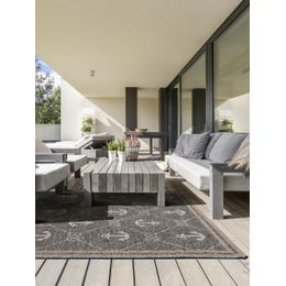 benuta Nest In- & Outdoor-Teppich River Blau 160x230 cm - Teppich f&uuml;r Balkon, Terrasse & Garten