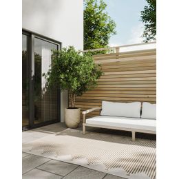 benuta Basic In- & Outdoor-Teppich Kaleo Cream/Beige 120x170 cm - Teppich f&uuml;r Balkon, Terrasse & Garten
