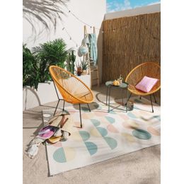 benuta Pop In- & Outdoor-Teppich Candy Multicolor 120x170 cm - Teppich f&uuml;r Balkon, Terrasse & Garten