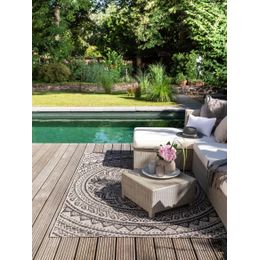 benuta Nest In- & Outdoor-Teppich Cleo Beige/Braun 80x150 cm - Teppich f&uuml;r Balkon, Terrasse & Garten