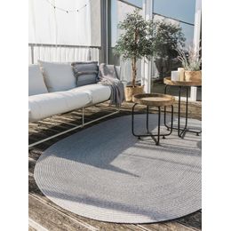 benuta Nest In- & Outdoor-Teppich Nandi Grau 120x170 cm - Teppich f&uuml;r Balkon, Terrasse & Garten
