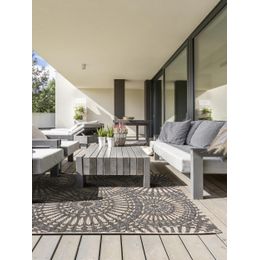 benuta Nest In- & Outdoor-Teppich River Blau 100x150 cm - Teppich f&uuml;r Balkon, Terrasse & Garten