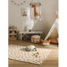 Lytte Spielmatte Savannah Cream/Gelb 120x180 cm - Hochwertige Krabbelmatte, Puzzlematte aus EVA-Schaumstoff