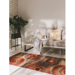 benuta Nest In- & Outdoor-Teppich Artis Orange 80x250 cm - Teppich f&uuml;r Balkon, Terrasse & Garten