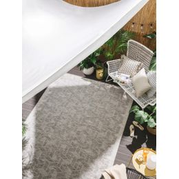 benuta Nest In- & Outdoor-Teppich Bronco Grau 80x150 cm - Teppich f&uuml;r Balkon, Terrasse & Garten