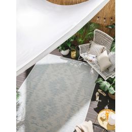 benuta Nest In- & Outdoor-Teppich Bronco Blau 140x200 cm - Teppich f&uuml;r Balkon, Terrasse & Garten