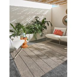 benuta Nest In- & Outdoor-Teppich Naoto Beige 140x200 cm - Teppich f&uuml;r Balkon, Terrasse & Garten