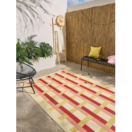 benuta Pop In- & Outdoor-Teppich Jovis Orange 200x285 cm - Teppich f&uuml;r Balkon, Terrasse & Garten