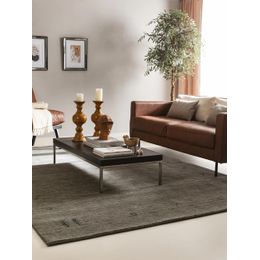 benuta Nest Wollteppich Jamal Grau 120x170 cm - Naturfaserteppich aus Wolle