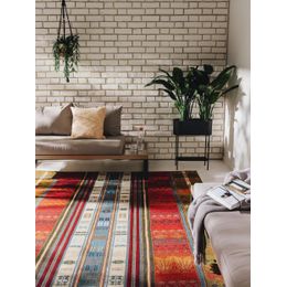 benuta Nest In- & Outdoor-Teppich Artis Multicolor 80x165 cm - Teppich f&uuml;r Balkon, Terrasse & Garten