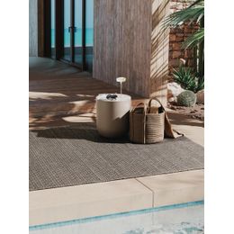 benuta Finest In- & Outdoor-Korb Noe Cream/Beige 38x38x33 cm - Teppich f&uuml;r Balkon, Terrasse & Garten